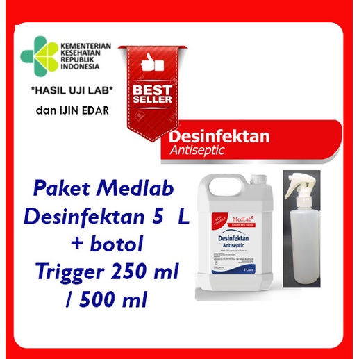 Jual kandang-disinfektan- desinfektan medlab 5 liter antiseptik +botol ...
