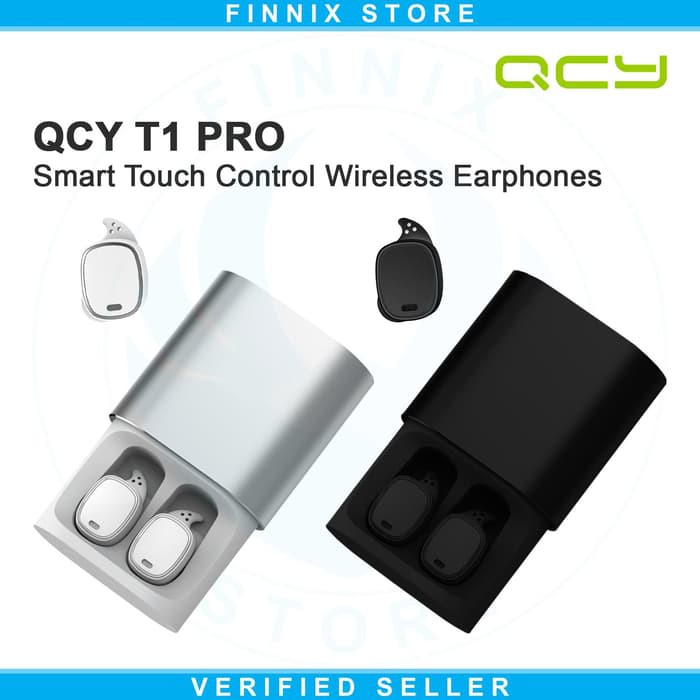 Jual QCY T1 PRO Bluetooth Earphones Bluetooth Headset With Touch Control - Putih | Shopee Indonesia
