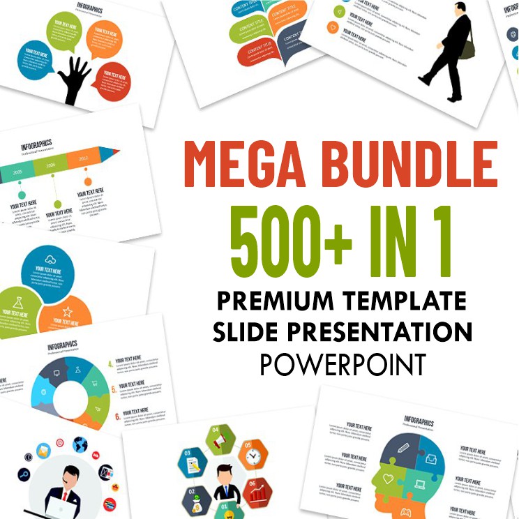 Jual Mega Bundle 500+ in 1 Premium Template Slide Presentation ...