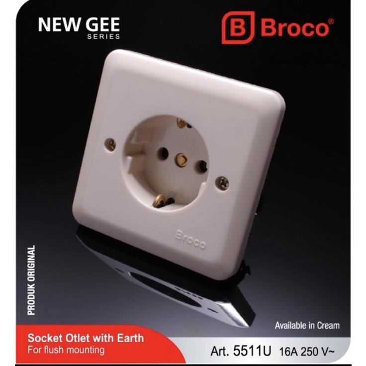 Jual IB STOPKONTAK SAKLAR TUNGGAL / SERI TANAM BROCO NEW GEE CETEKAN ...