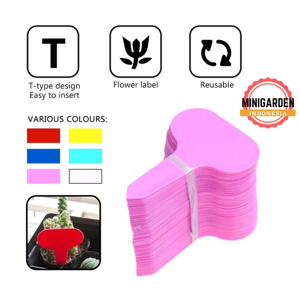 Jual LABEL MODEL T PACK ISI 100PCS label tancap label penanda bibit ...