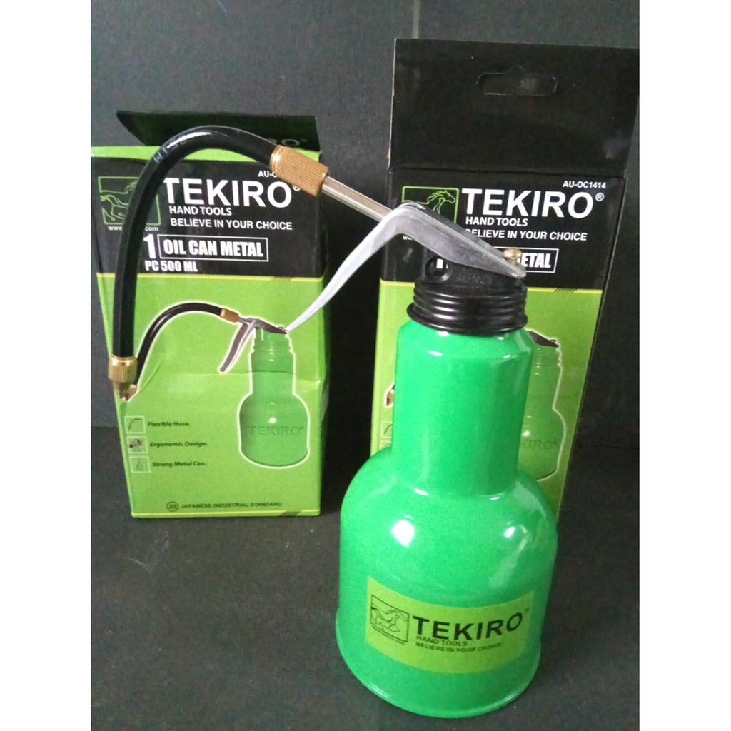 Jual OIL CAN METAL 500 ml TEKIRO / TEMPAT WADAH BOTOL KALENG MINYAK ...