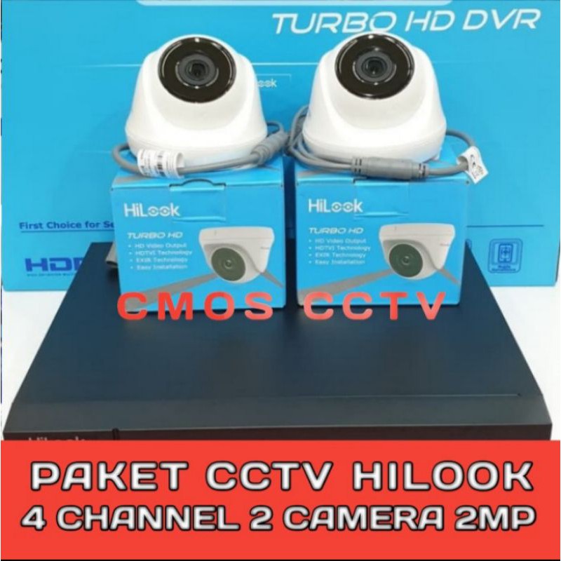 Jual PAKET CCTV HILOOK 4 CHANNEL 2 CAMERA 2MP FULL HD KOMPLIT | Shopee Indonesia
