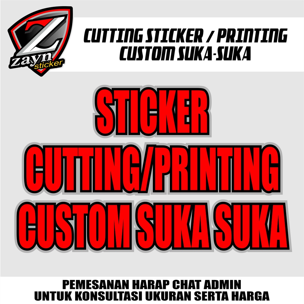 Jual CUSTOM STICKER STIKER CUTTING DAN PRINTING SUKA SUKA | Shopee ...