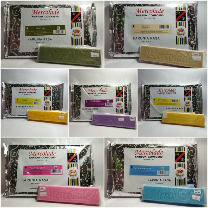 Jual Mercolade Rainbow Compound || coklat batang Mercolade | Shopee ...