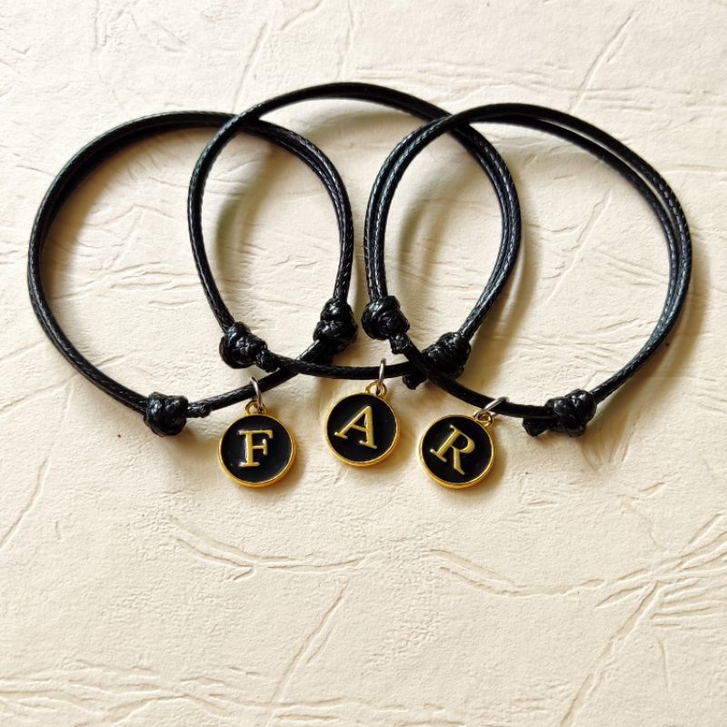 Jual Gelang inisial gelang couple gelang huruf epoxy gelang anti air ...