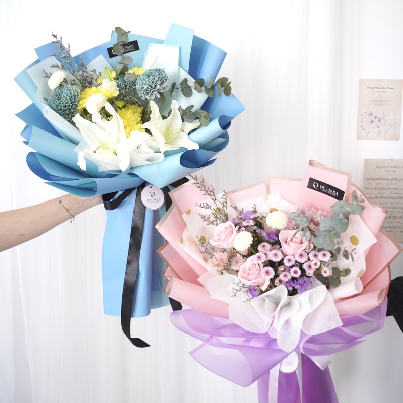 Jual Bunga Valentine Korean Bouquet Mix Flowers Bouquet Fresh