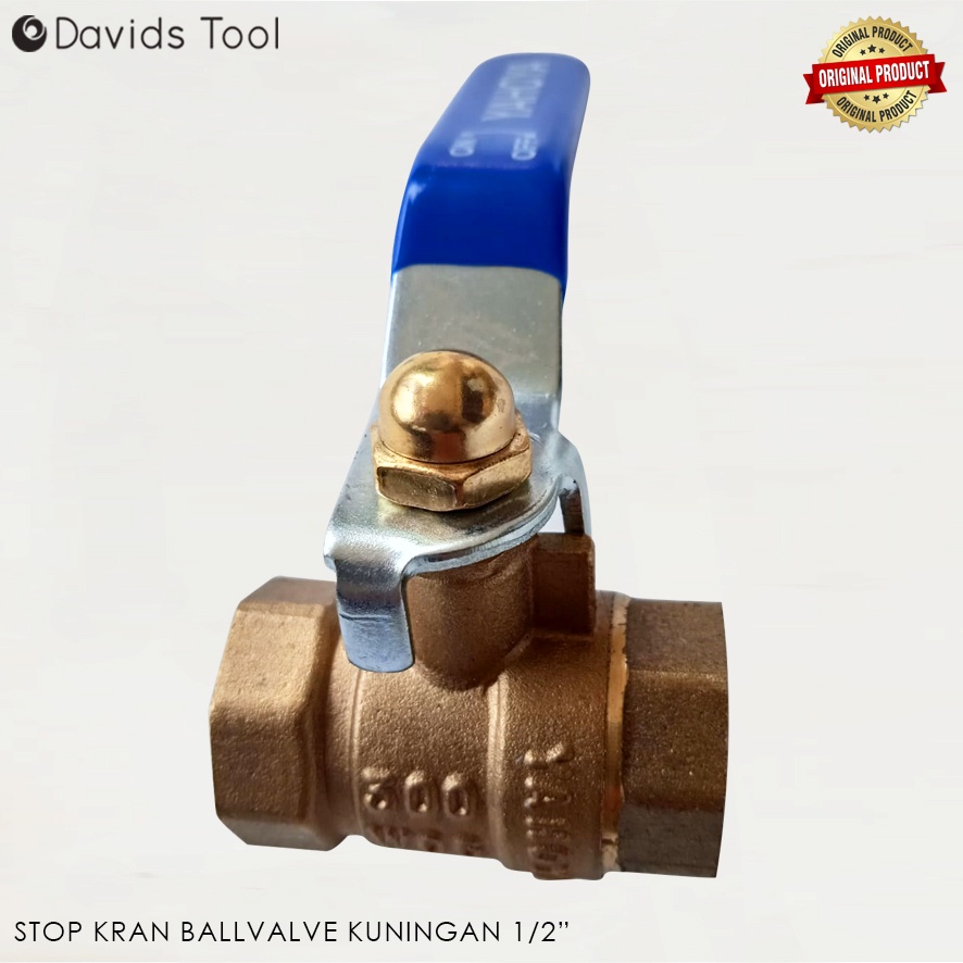 Jual Stop Kran Kuningan Ball Valve Ballvalve 1/2 Inch | Shopee Indonesia