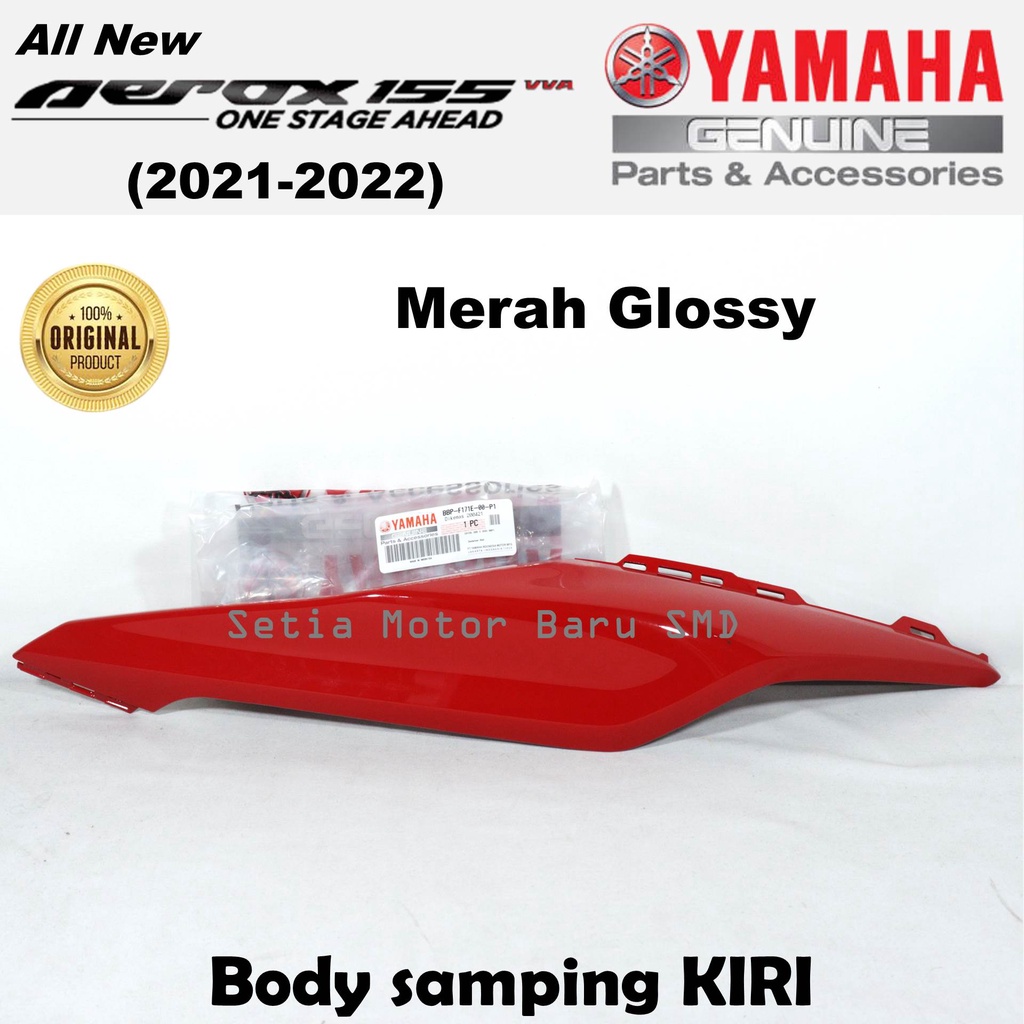 Jual Body Bodi Samping Kiri Merah Glossy All New Aerox 2021 Asli ...