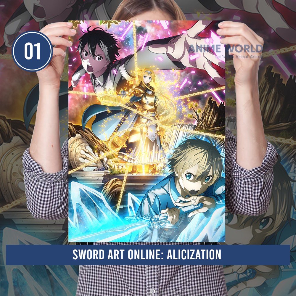 Jual Poster Anime Sword Art Online: Alicization Lengkap Size A3 ...