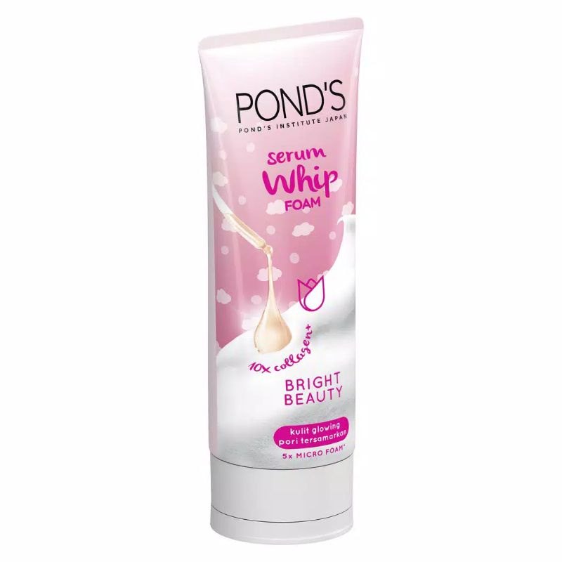 Jual PONDS Bright Beauty Collagen Whip Foam 100ml | Shopee Indonesia