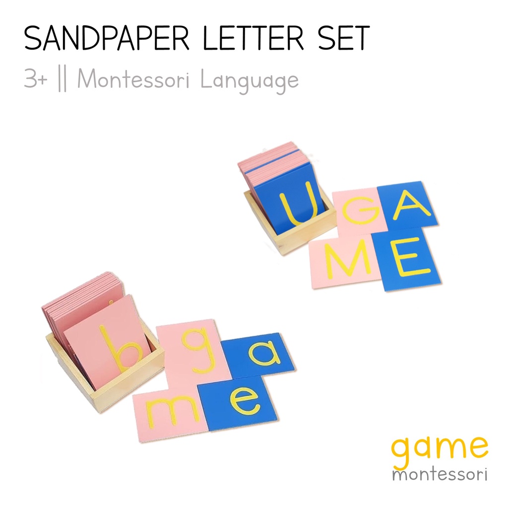 Jual Game Montessori Sandpaper Letter Set | Shopee Indonesia