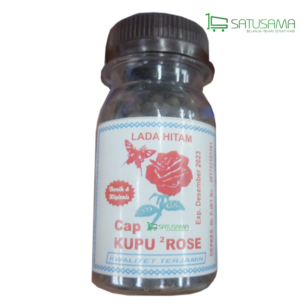 Jual LADA HITAM CAP KUPU-KUPU ROSE | Shopee Indonesia