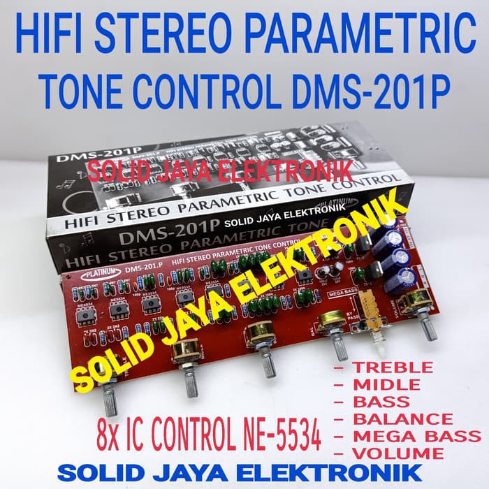 Jual TONE CONTROL STEREO PARAMETRIC PLUS MEGA BASS DMS 201P DMS-201P ...