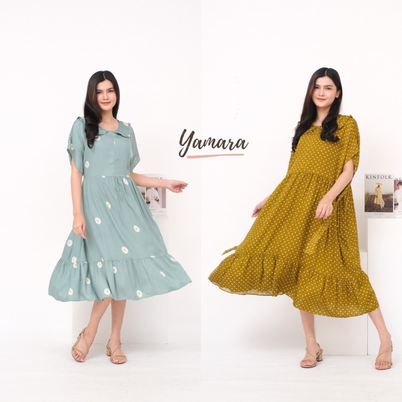 Jual LAURA DRESS | Daster ibu hamil jumbo LD 130cm muat BB 100kg busui ...