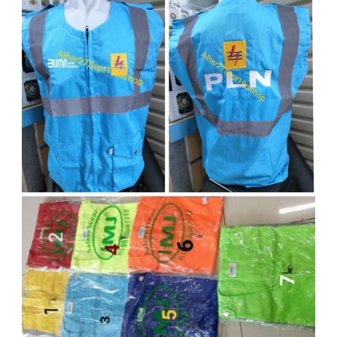 Jual Rompi PLN terbaru request bordir suka suka Rompi bordir suka suka ...