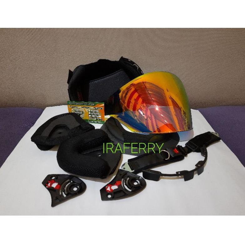 Jual Paket komplit busa helm kyt GALAXY dan kaca visor venom iridium ...