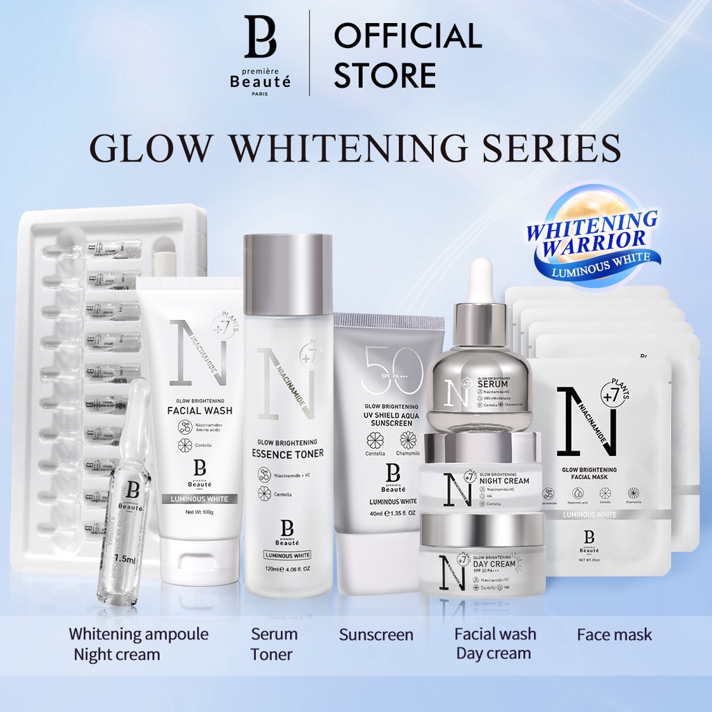 Jual PREMIERE BEAUTE Glow Whitening Paket Series Brghtening Packet ...