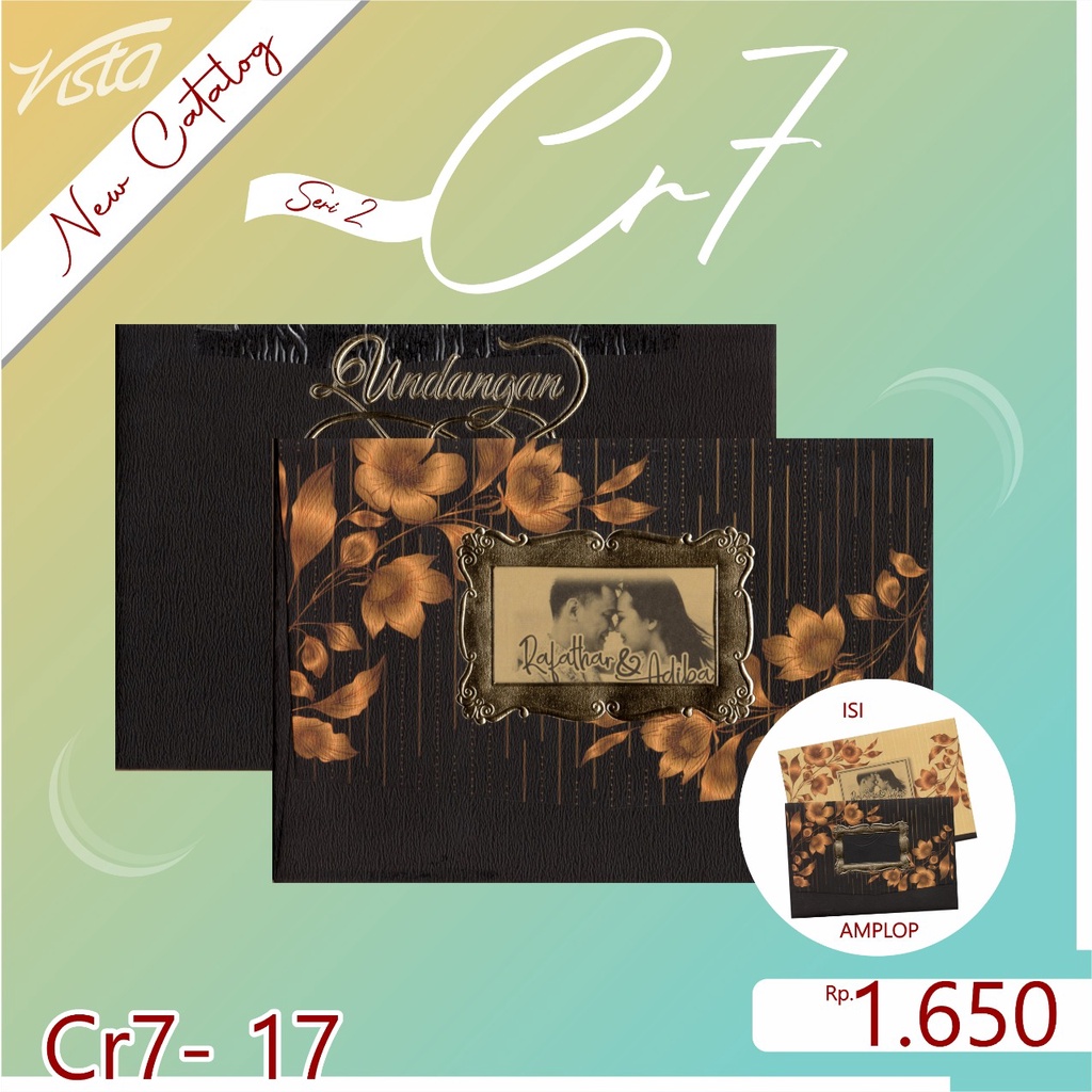 Jual Undangan pernikahan blangko cr7-17 nikah wedding simple DIY Print kotabaru | Shopee Indonesia