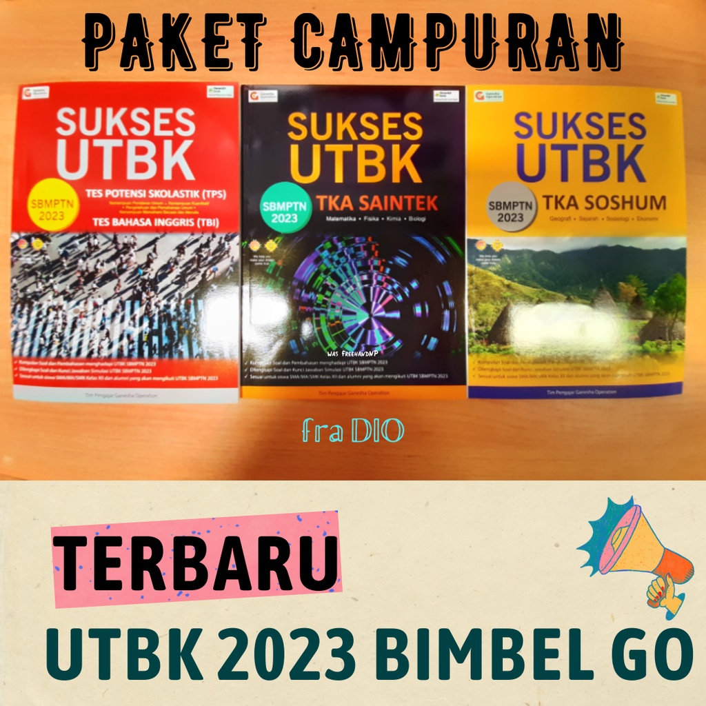 Jual TERMURAH!!! BUKU UTBK 2023 GANESHA OPERATION | TPS 2023 + SAINTEK 2023 + SOSHUM 2023 ...