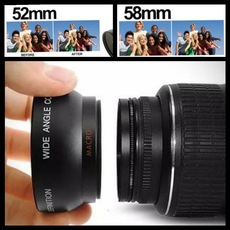 Jual Converter lensa kamera wide macro adapter wide angle angel makro ...