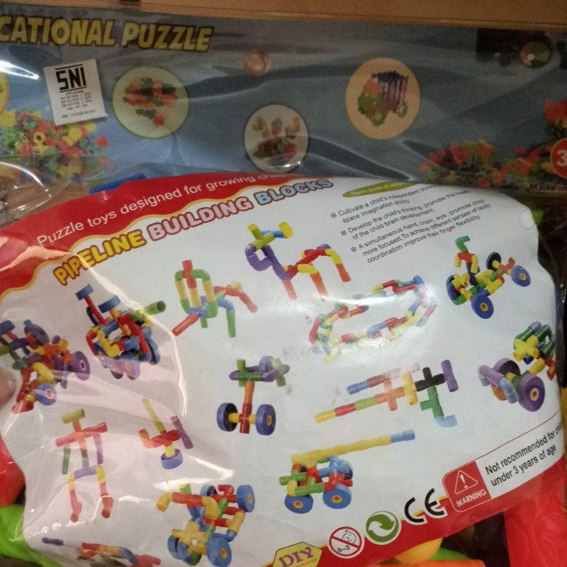 Jual Mainan Edukasi Lego Pipa / Block Brick Lego Model Pipa Pipe Roda ...