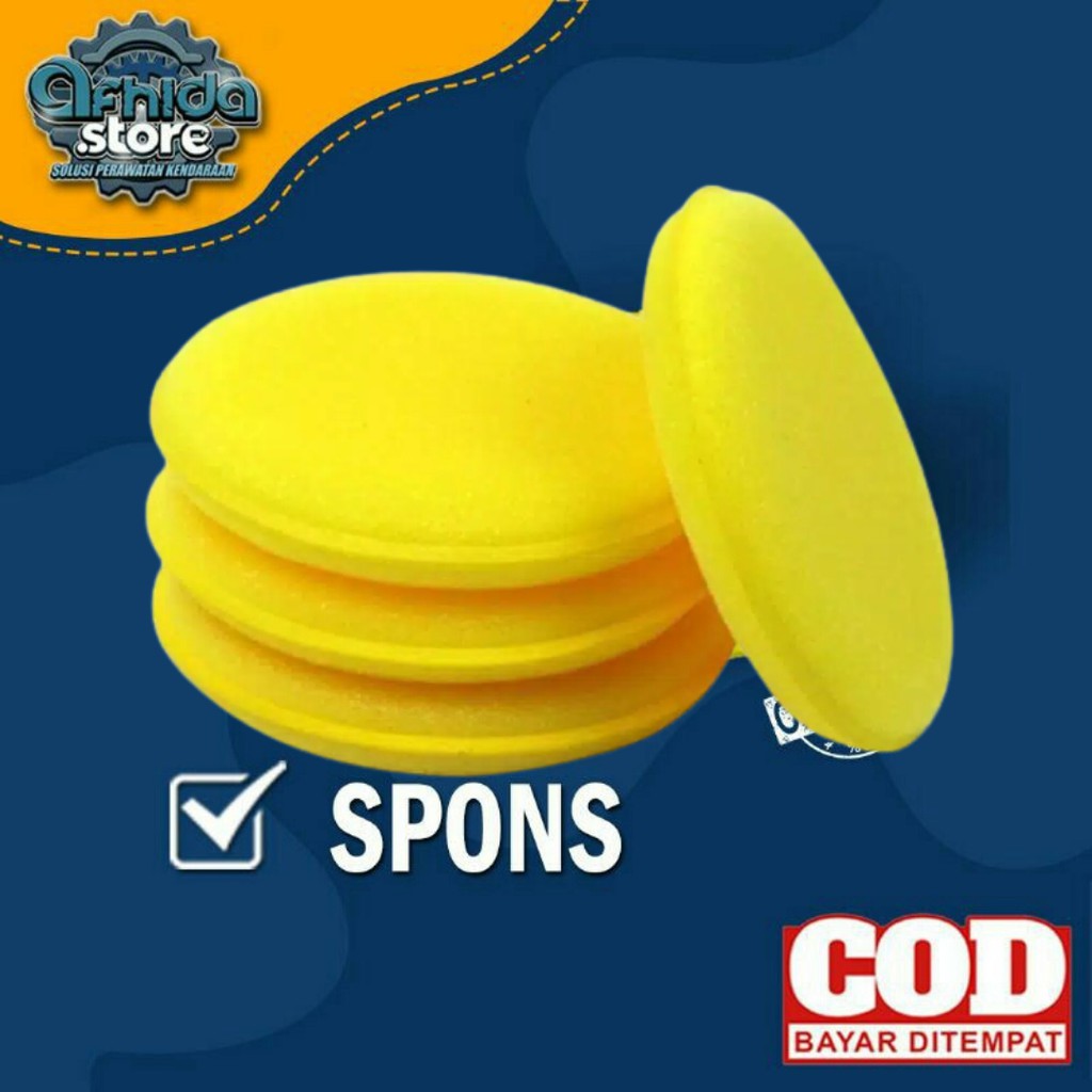 Jual Busa Spon Aplikator Pad poles mobil motor kendaraan | Shopee Indonesia