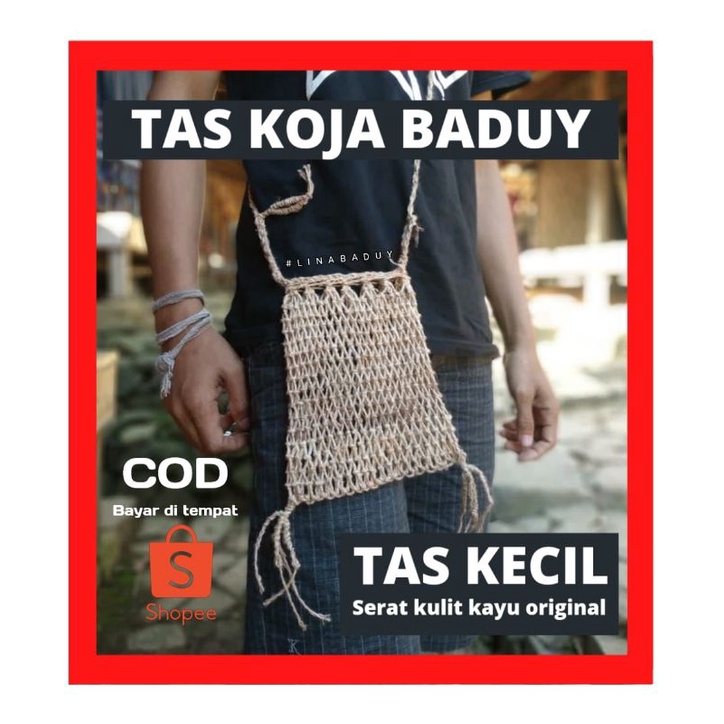 Jual TAS KOJA BADUY original kulit kayu teureup asli tas kecil ...