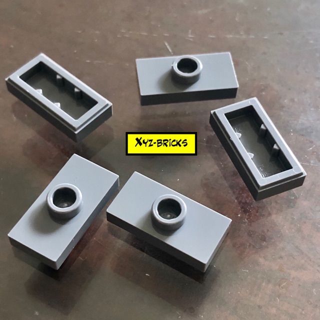 Jual LEGO PARTS 6092572 - Plate 1x2 with 1 Knob DBG (Dark Bluish Grey ...