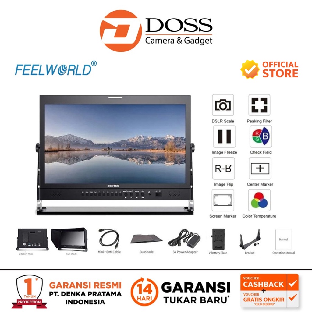 Jual FeelWorld 21.5 Inch Full HD IPS Broadcast Monitor | Shopee Indonesia