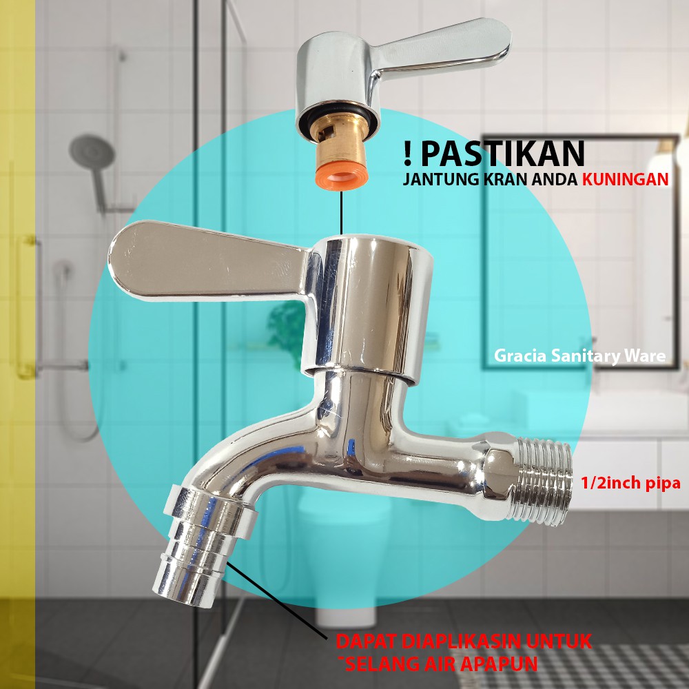 Jual Kran Air - 1/2 Inch - High Quality Kran Long Kran Combo Keran Air ...