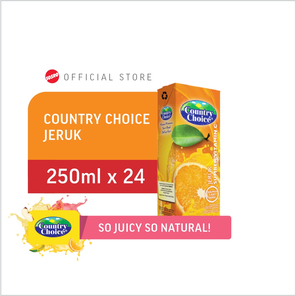 Jual Country Choice Orange 250 ML isi 24pcs | Shopee Indonesia