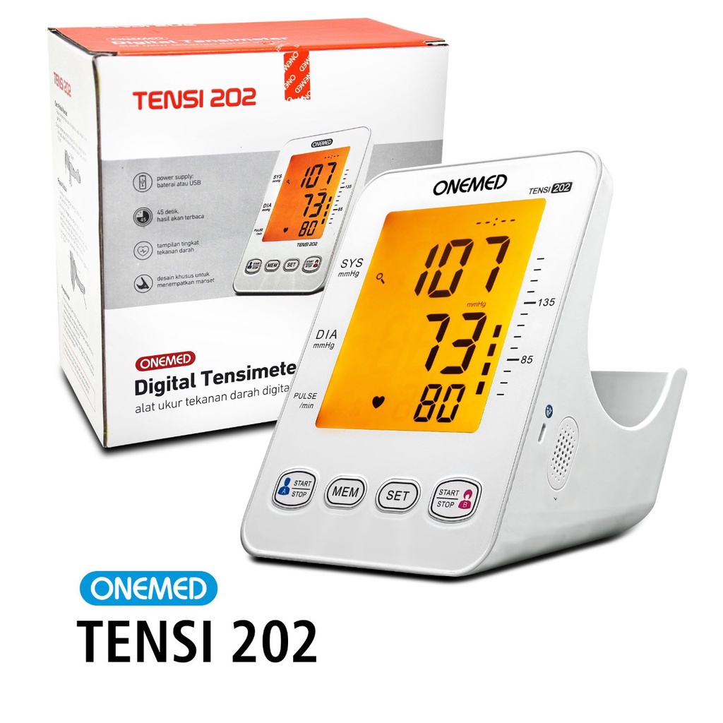 Jual Tensimeter Digital - Tensi 202 OneMed | Shopee Indonesia