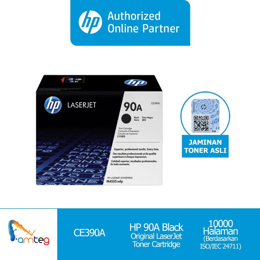 Jual HP Toner LaserJet 90A Black Original (CE390A) | Shopee Indonesia