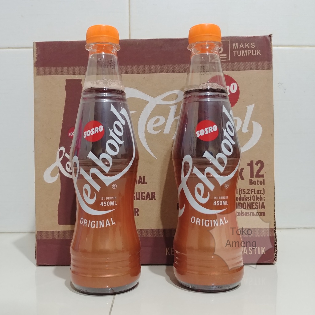 Jual Sosro Teh Botol (Original) 450ml - 1Dus (12 pcs) | Shopee Indonesia