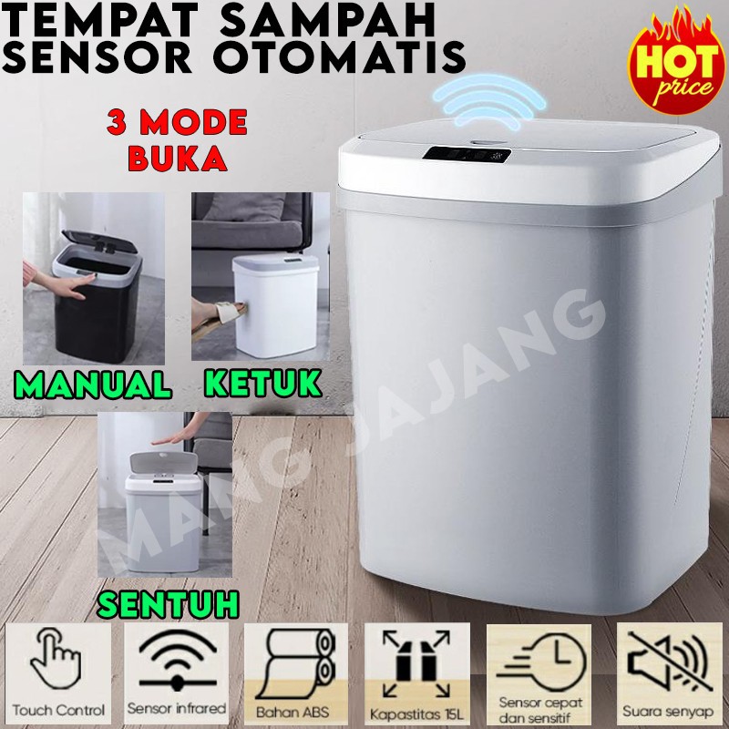 Jual Trash Bin Smart Touchless Tempat Sampah Sensor Otomatis Tong ...