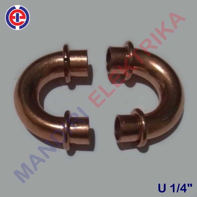 Jual Fitting U Bend 1/2 in, 1/4 in, Sambungan Pipa Tembaga AC Kulkas | Shopee Indonesia