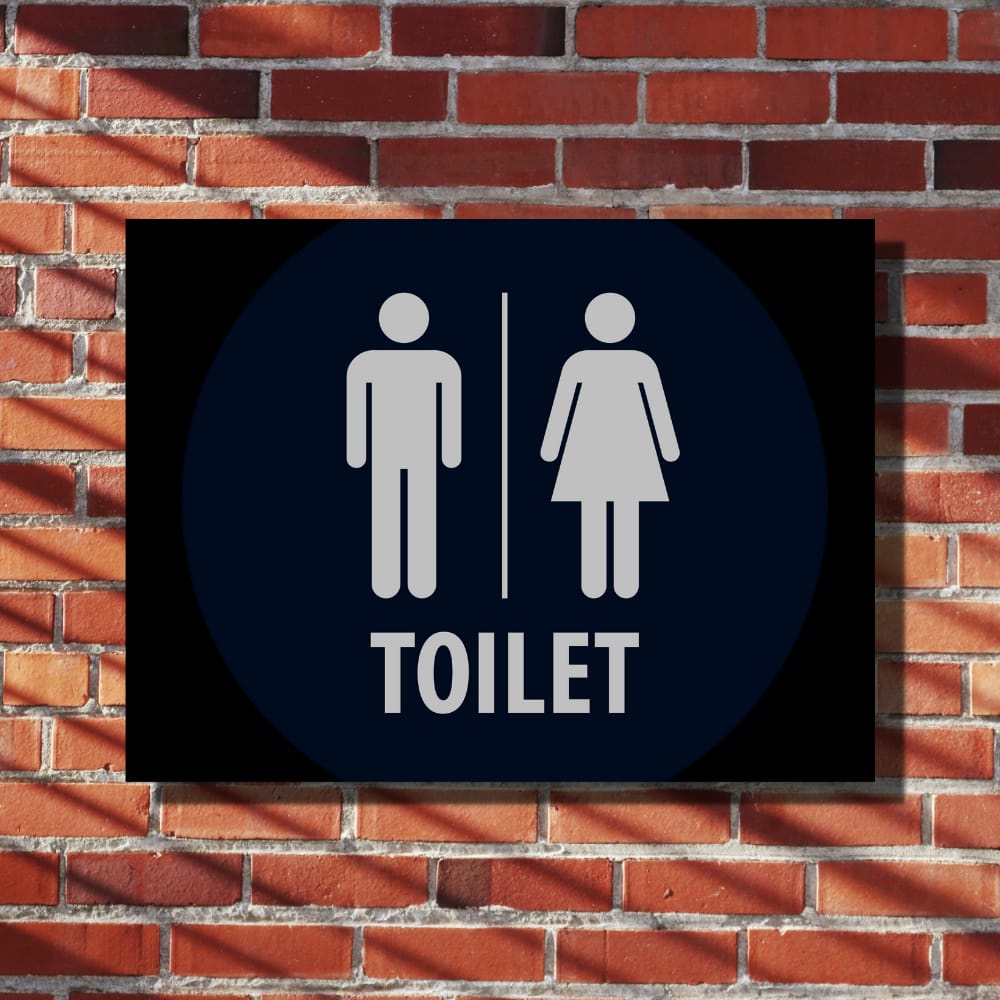 Jual Hiasan Dekorasi Dinding Rumah Kantor Cafe Model Toilet Kamar Mandi ...