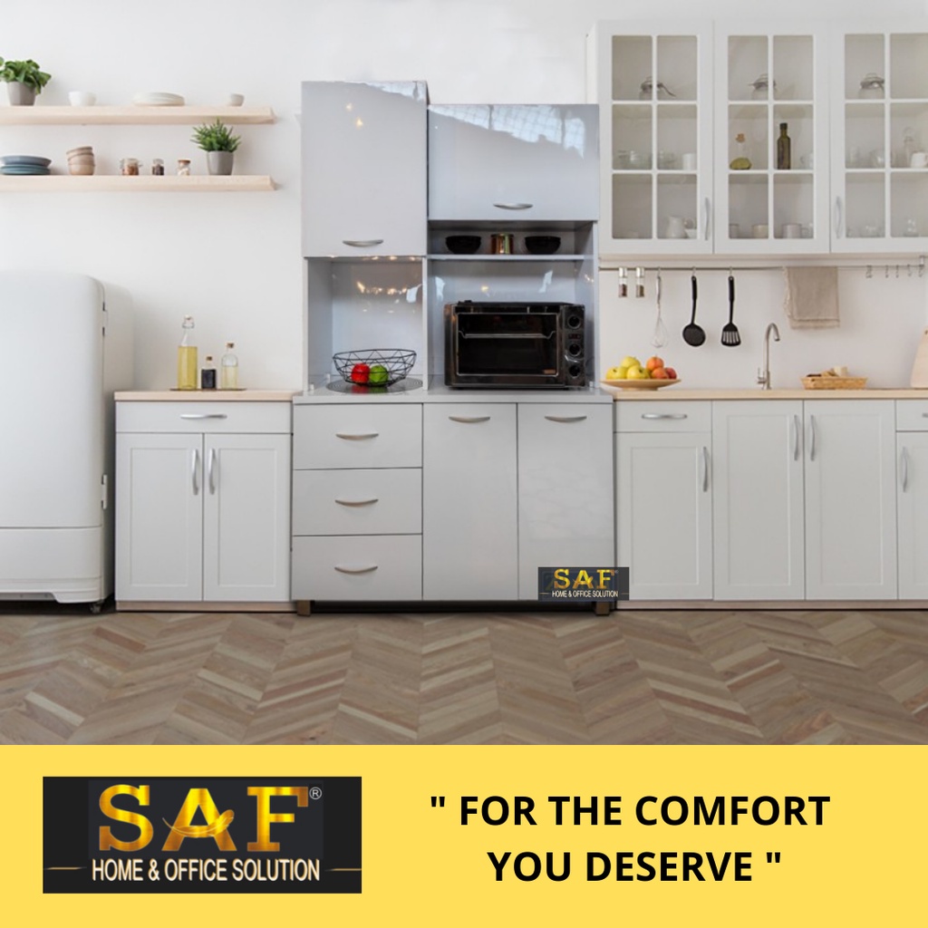 Jual SAF kitchen set Meta / lemari dapur minimalis / rak dapur | Shopee ...