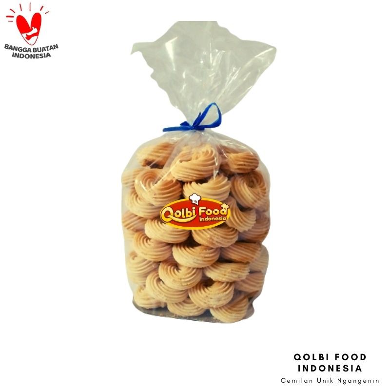 Jual Qolbi Food Indonesia Snack Cemilan Kue Kering Semprit 500 gram ...