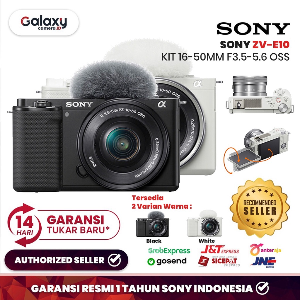 Jual Sony ZV E10 Sony ZVE10 Kit 16-50mm Mirrorless Camera GARANSI RESMI ...