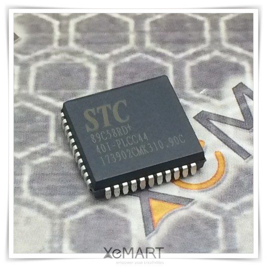Jual STC89C58RD 40I PLCC44 STC Microcontroller IC Mikrokontroler 32k Flash 1280 SRAM 29k EEPROM ...