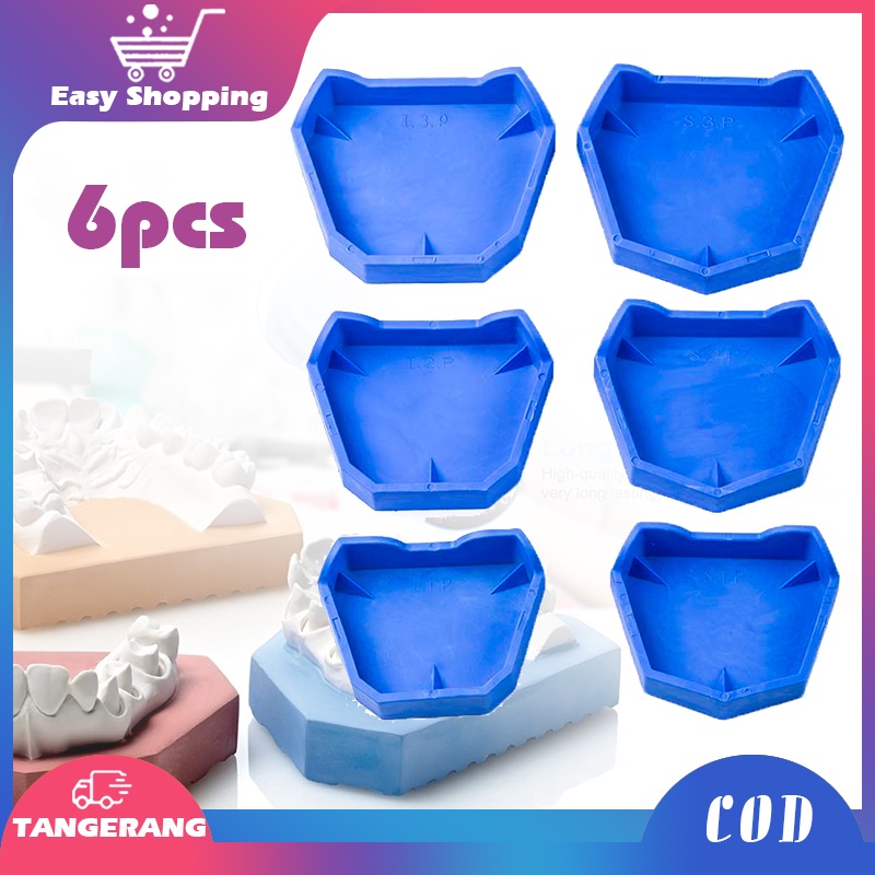 Jual 6pcs Dental Rubber Base Silicone Karet Basis Cetakan Dental Boxing ...