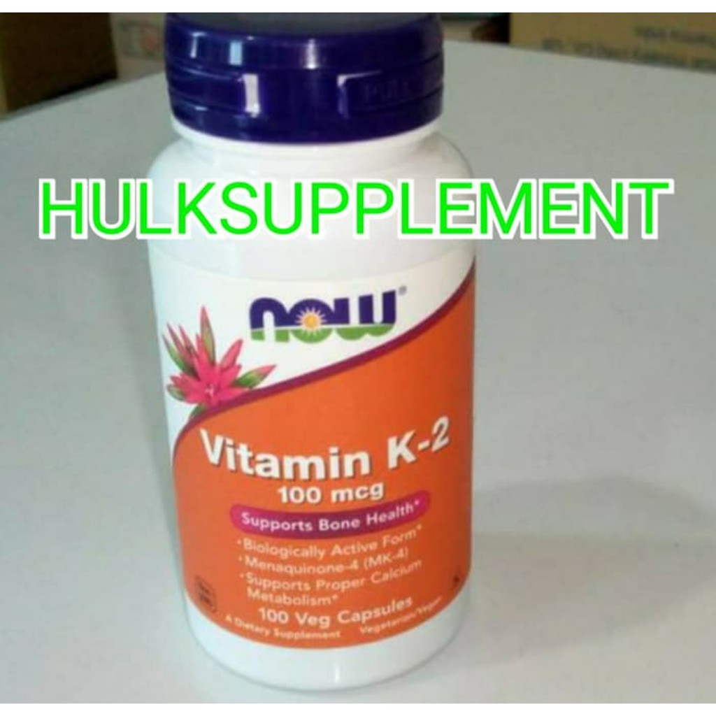 Jual now vitamin k2 vit k2 vitamin k vit k 100mg 100 mg 100 / 250 caps ...