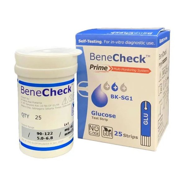 Jual BeneCheck Prime Test Strip Gula Darah / BeneCheck PRIME Test Strip ...
