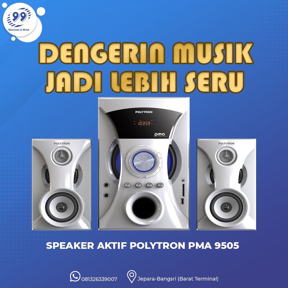 Jual SPEAKER POLYTRON PMA 9505 / PMA9505 [BLUETOOTH / AUX / USB ...