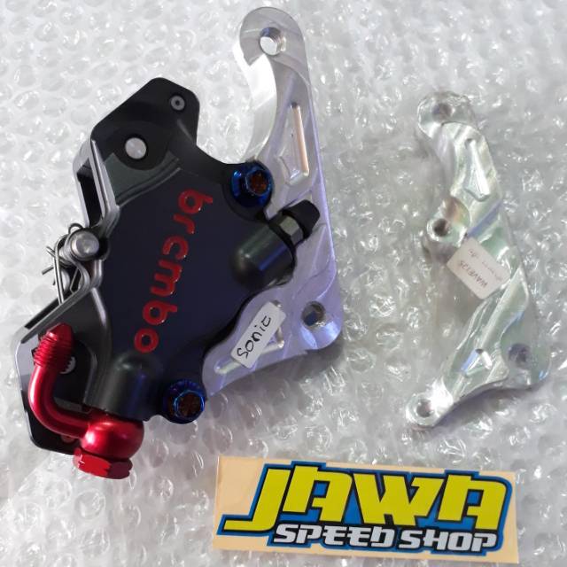 Jual Kaliper brcmbo 2P butterfly grade A10 thailand braket supra sonic | Shopee Indonesia