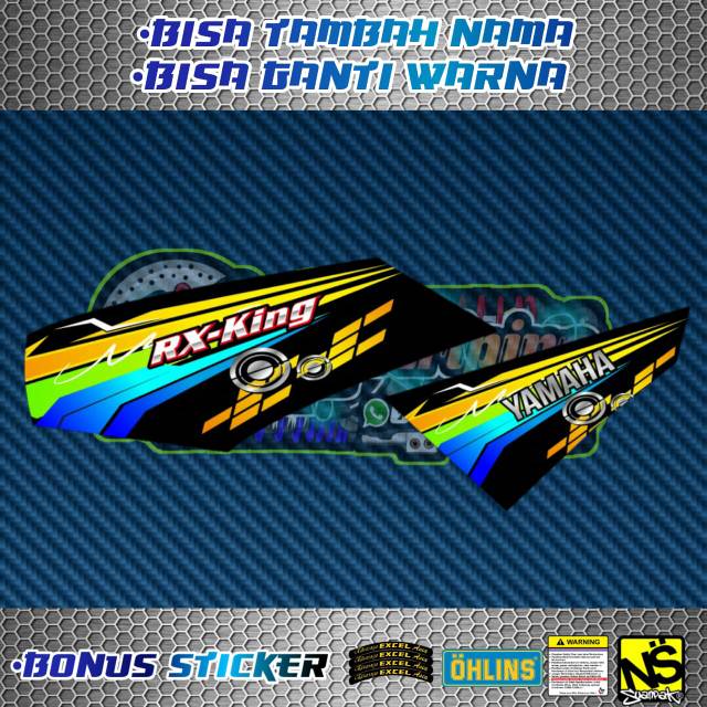 Jual Striping variasi Yamaha RX-KING bahan transparan dan tidak ...
