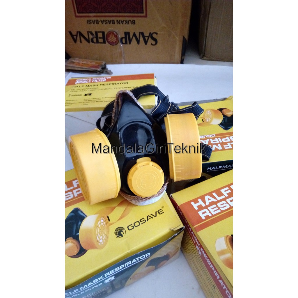 Jual Masker Kepala Babi / Industri / Kimia Filter Double Filter ...