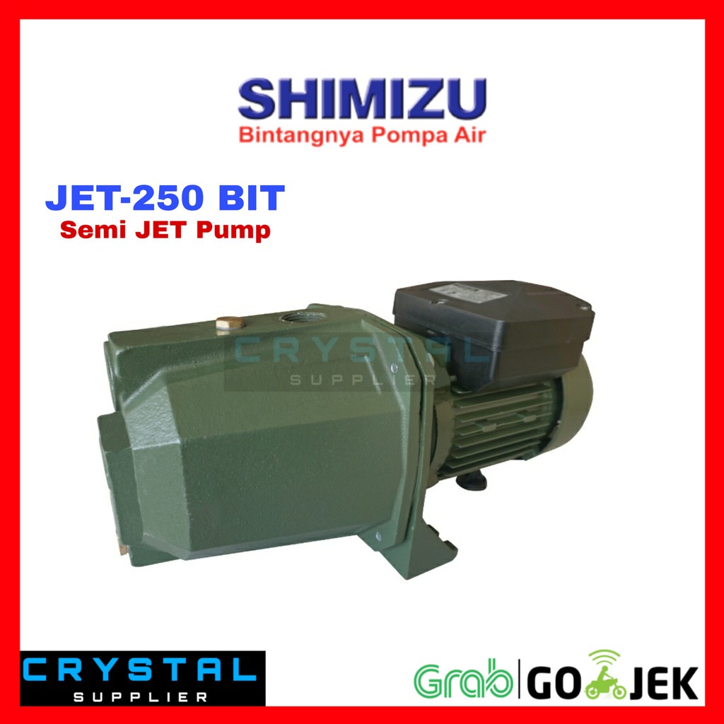 Jual POMPA SEMI JET SHIMIZU JET-250 BIT / JET250BIT SEMIJET 250 Watt | Shopee Indonesia
